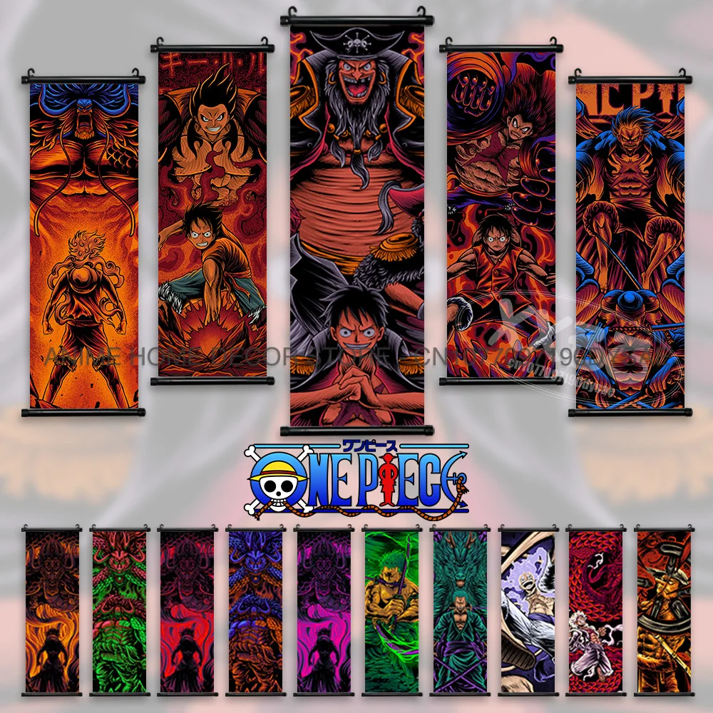 ONE-PICEC-Poster-Anime-Scrolls-Picture-Roronoa-Zoro-Hanging-Painting ...