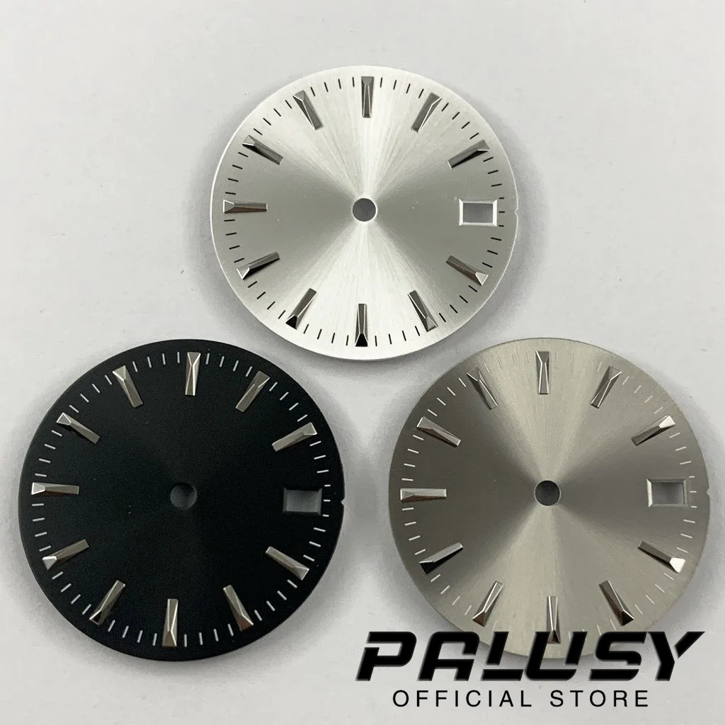 28-5mm-NH35-Silver-Gray-Black-Watch-Dial-for-NH35-NH35A-4R-7S-Movement ...