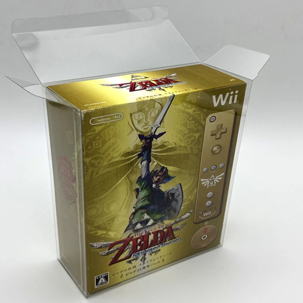 Transparent-Box-Protector-For-Nintendo-WII-The-Legend-Of-Zelda-Skyward ...