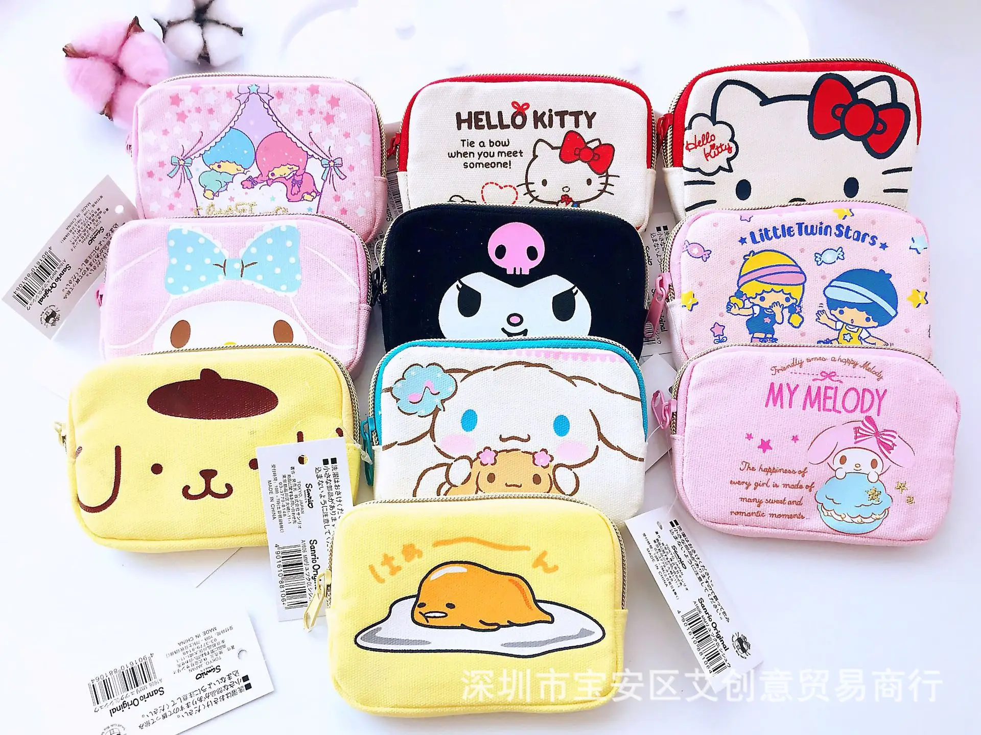 New-Sanrio-Cinnamoroll-Coin-Purse-Anime-Cartoon-Hello-Kitty-Kuromi-My ...