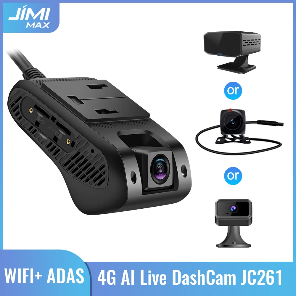 JIMIMAX-4G-Car-DVR-DMS-Dashcam-ADAS-Wifi-AI-Camera-JC261-Voice-Alert-2 ...