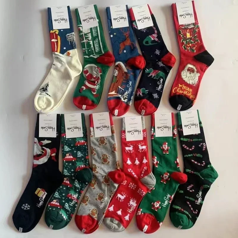 Men's Christmas Socks Novelty Socks Stocking Filler Xmas Gift Happy ...