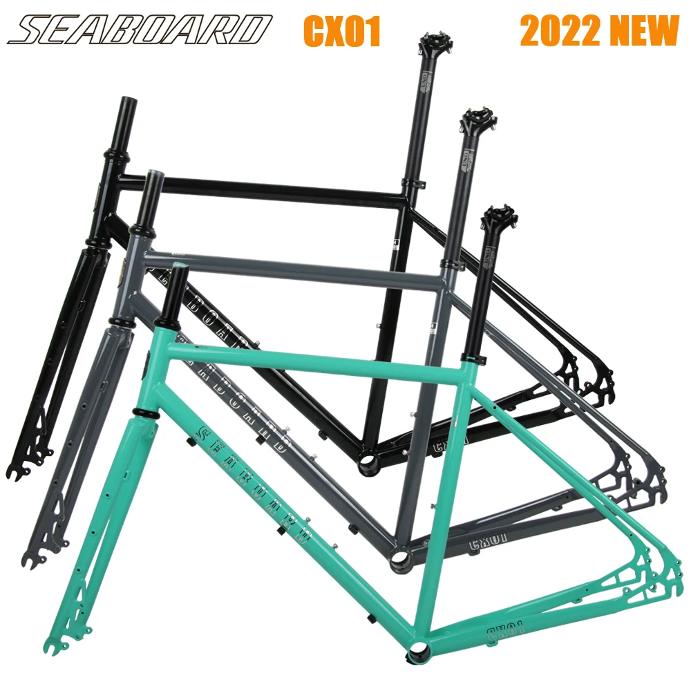 Seaboard CX01 Road Bicycle Disc Brake Steel Frame Flat Handle Curved ...