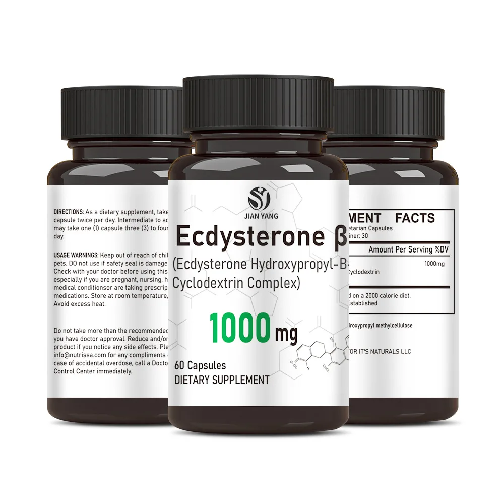 2 Bottle Ecdysterone Capsule Muscle Mass Increase Size Anabolic ...