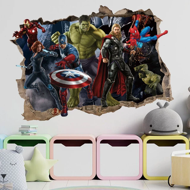 Pegatinas De Pared De Marvel Vinilo Decorativo Superheroes I 22