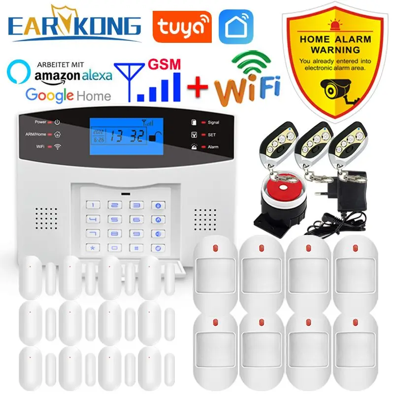 Ultimate Rare Cards Wireless Home Alarm System 8-Piece Kit - WiFi/4G ...