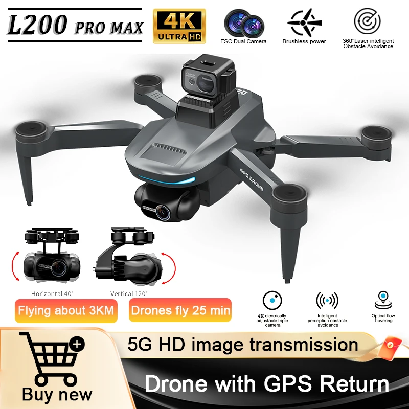 L200-PRO-MAX-Dron-2-Axis-PTZ-Dual-ESC-4K-Camera-Laser-Obstacle ...