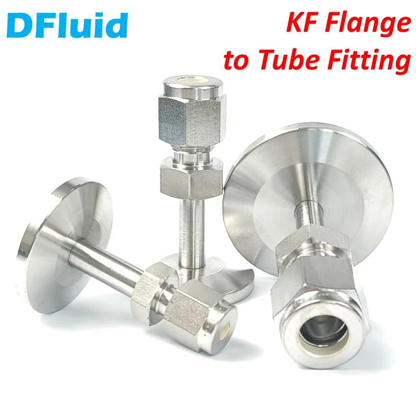 KF 플랜지-튜브 피팅 LOK KF16 KF25 KF40 KF50 1/8 1/4 3/8 1/2 인치 LOK 3mm 6mm 8mm 10mm LOK 스테인레스 스틸 316 ...