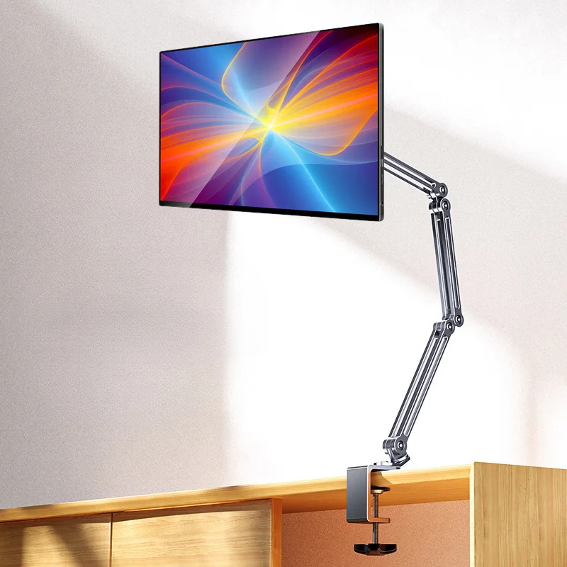 Portable Monitor Stand Aluminum Alloy 3 Falding Arms 360 Rotating ...