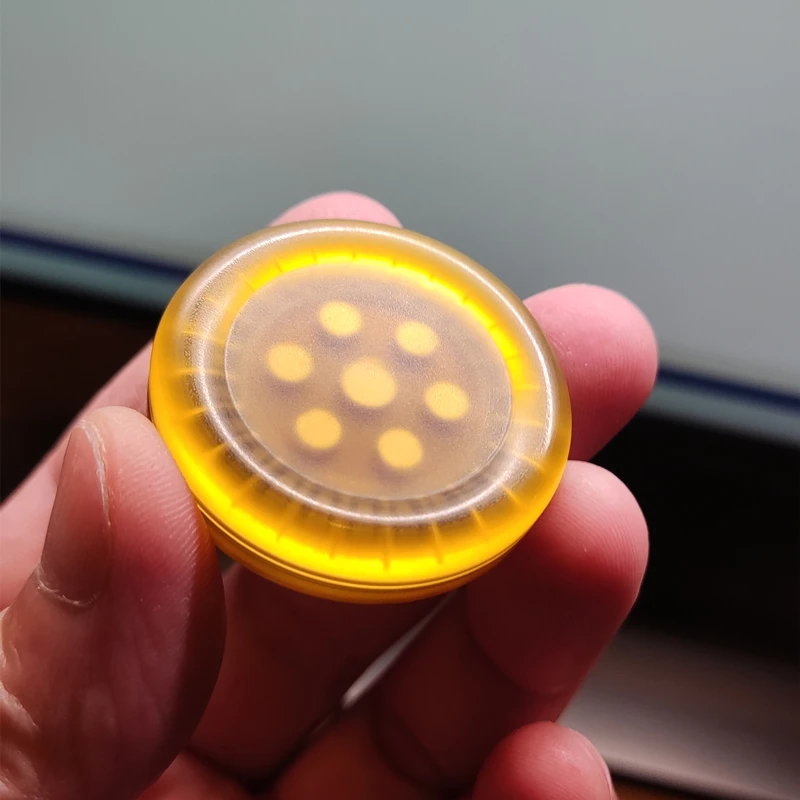 Amber-PEI-Material-Fidget-Spin-Slider-Coin-Adult-EDC-Sensory-Toy-Autism ...