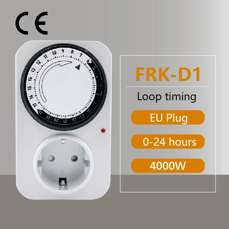 EU-Plug-Timing-Socket-24-hours-Cycle-Mechanical-Timer-Electricity-Consumption-Meter-Automatic ...