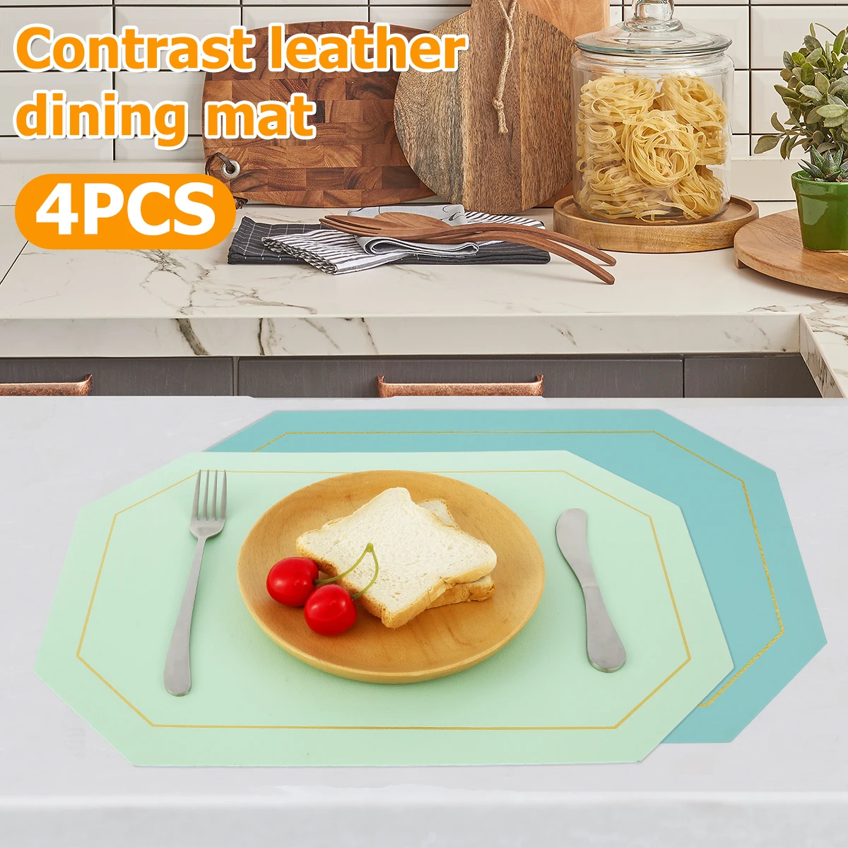 New-4Pcs-Dish-Placemats-Waterproof-Table-Mat-Heat-Resistant-Dish-Pad ...