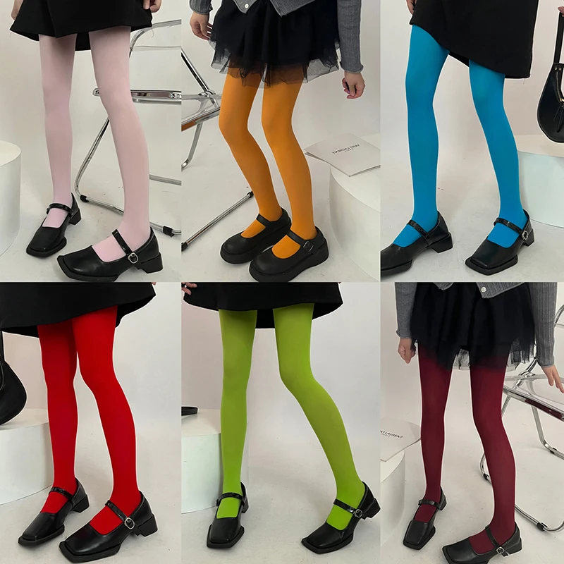 27-Colors-Women-Sexy-Tights-Long-Stockings-Candy-Color-Velvet-Seamless ...