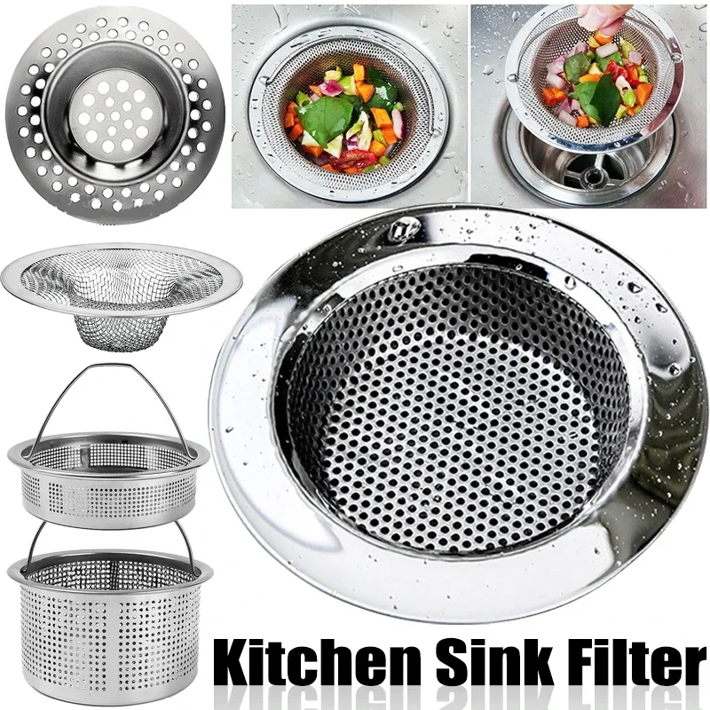Kitchen-Sink-Filter-Stainless-Steel-Sink-Filter-Screen-Bathtub-Hair ...