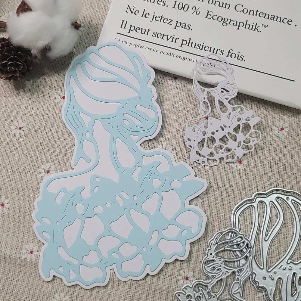 2-Sizes-Girl-Metal-Cutting-Dies-2022-New-Die-Cuts-for-Scrapbooking ...