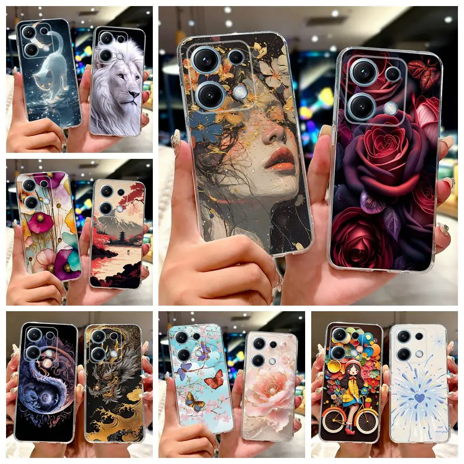 For Xiaomi Redmi Note 14S Case New Luxury Painted Cover 6.67'' Soft ...