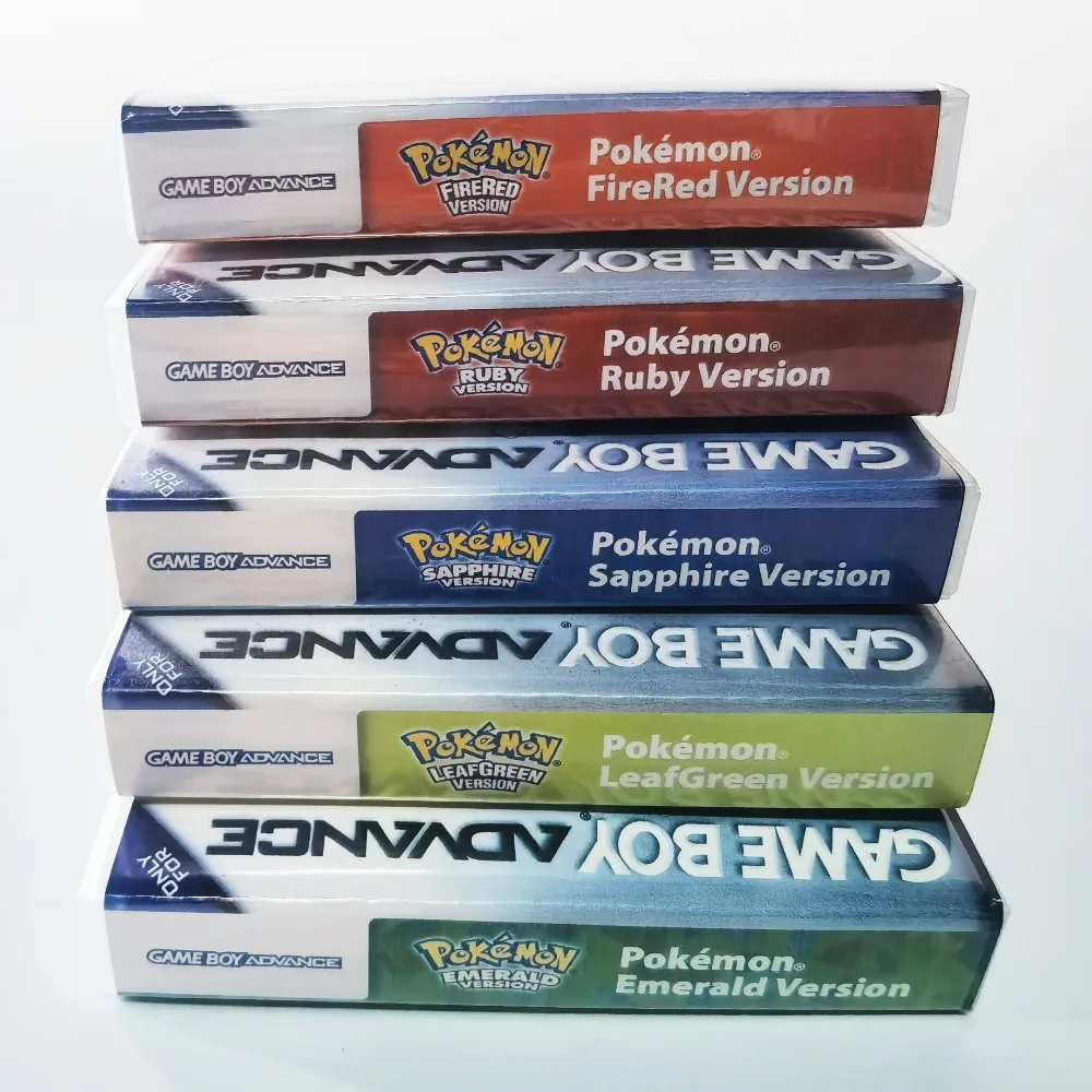 NEW-Pokemon-Series-Emerald-FireRed-Leafgreen-Ruby-Sapphire-5-Versions ...
