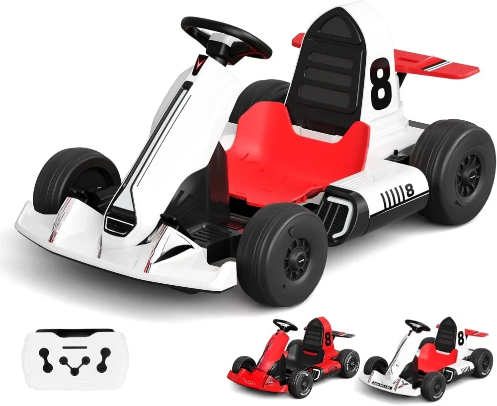 Electric-Go-Kart-for-Kids-12V-Battery-Powered-Pedal-Go-Kart-for-Toddler ...