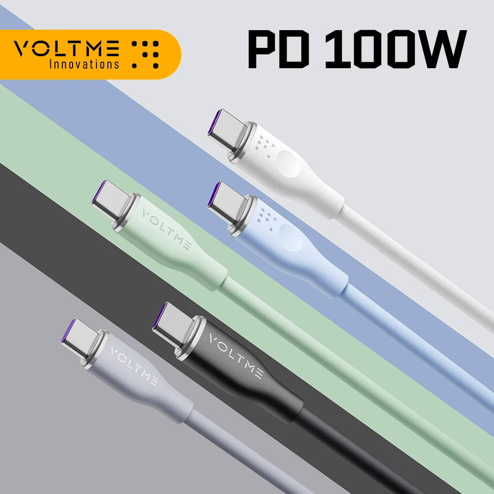 VOLTME-USB-C-To-Type-C-Fast-Charger-Cable-PD-100W-5A-Mobile-Phone-Cord ...
