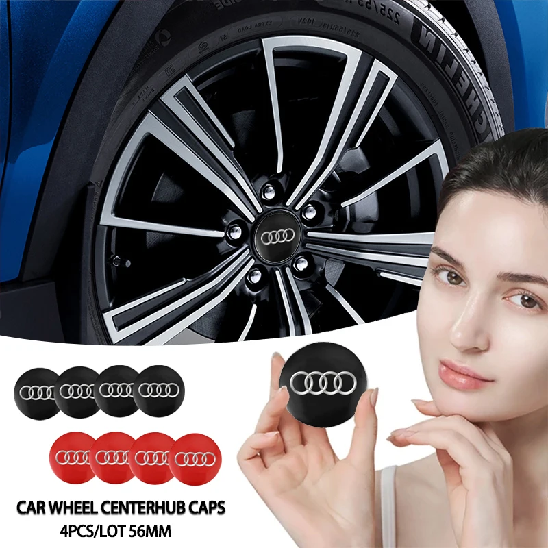 4Pcs-56mm-Car-Emblem-Wheel-Center-Hub-Cap-Stickers-For-Audi-A1-A2-A3-A4 ...