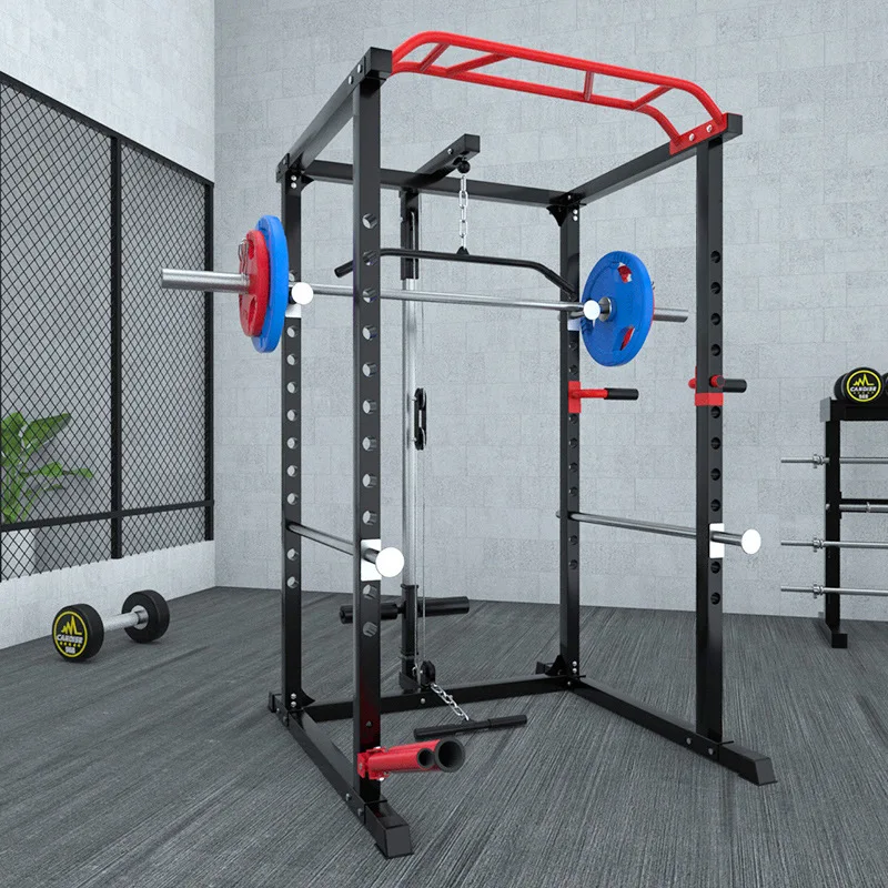 Combination-trainer-Professional-squat-rack-Bench-press-barbell-Frame ...