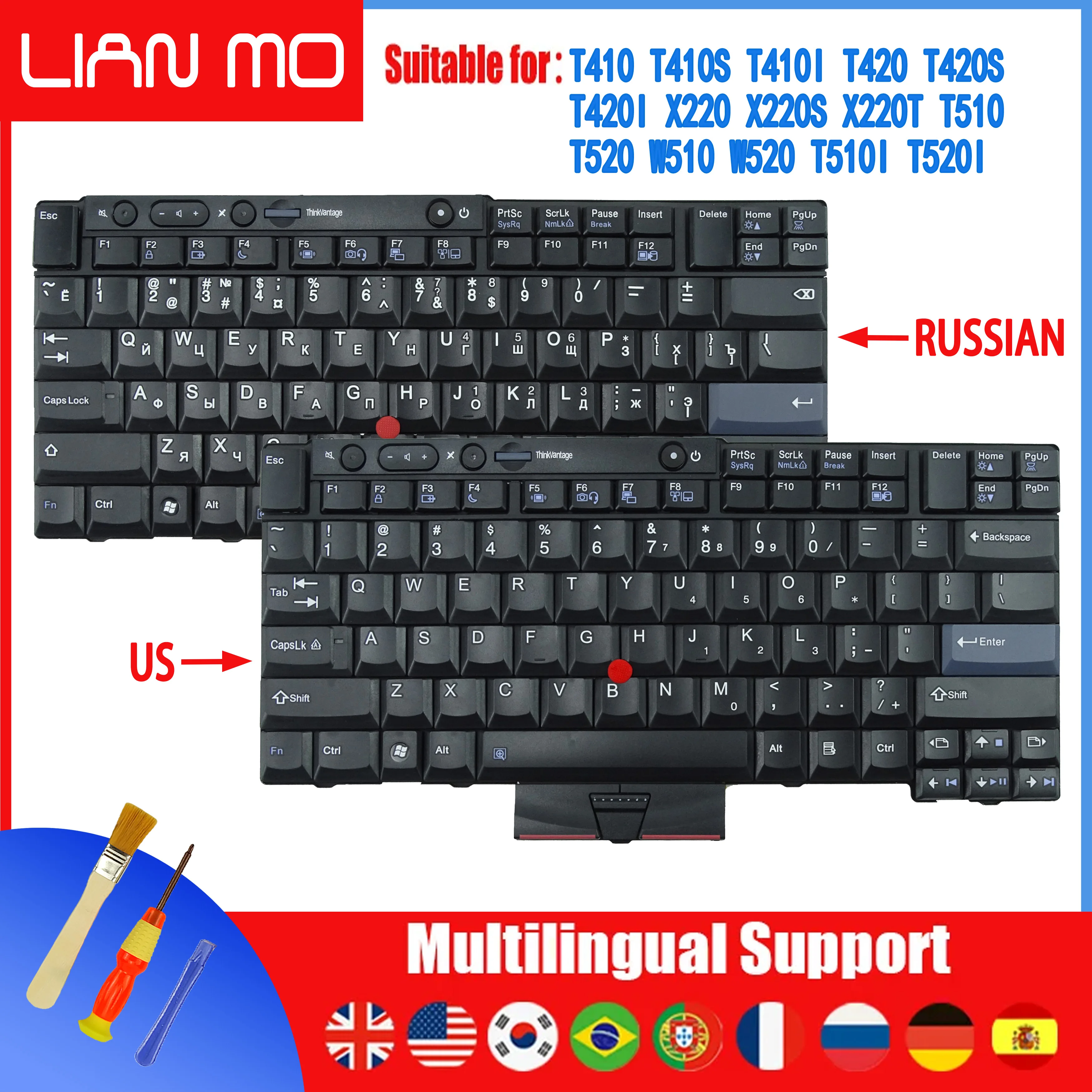 Replacement-Keyboard-for-Lenovo-ThinkPad-T410-T410S-T420-T420S-X220 ...