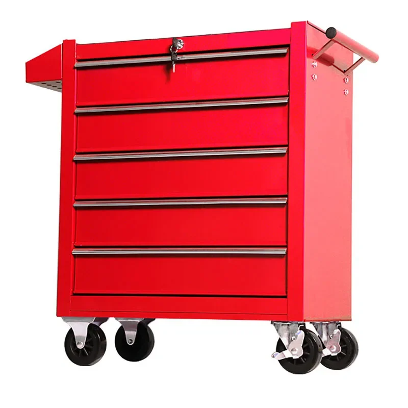 5 Drawer Storage Tool Box Trolley Workshop Hardware Mobile Multi ...