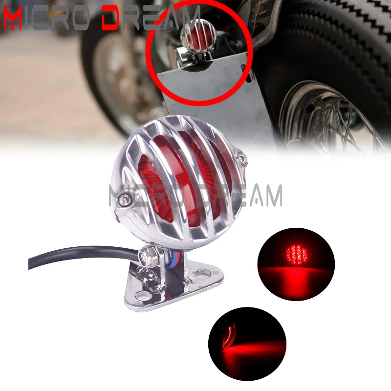 Vintage-Motorcycle-12v-LED-Tail-Brake-Light-Retro-Bates-Rear-Lamp-for ...