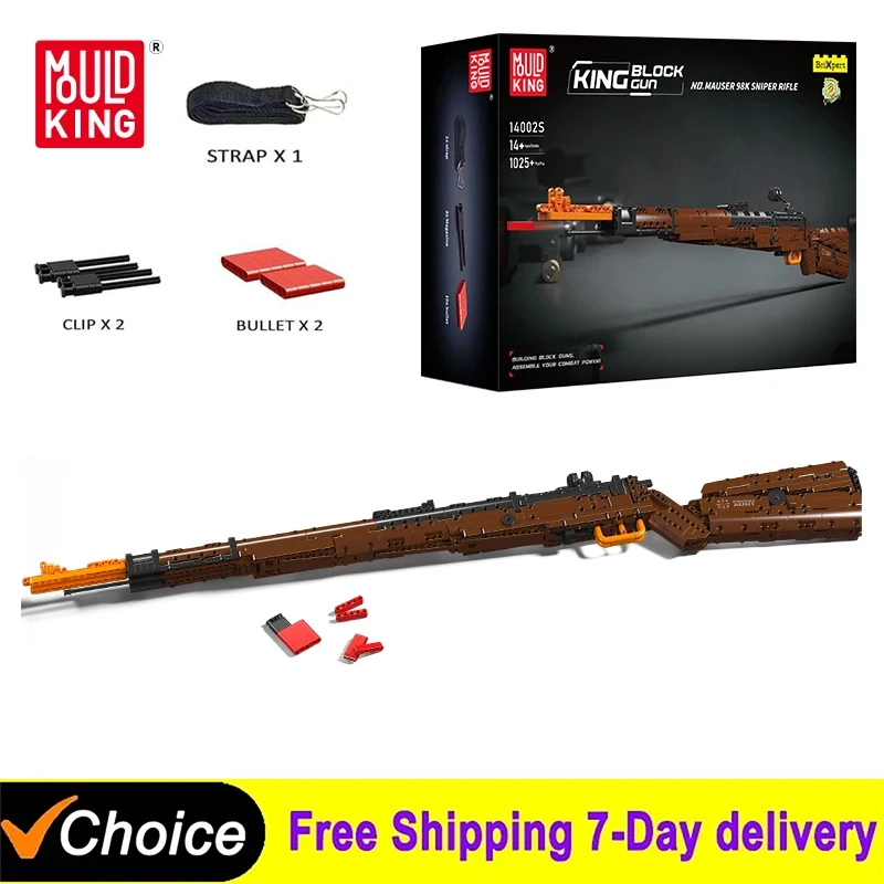 Creative Kar98K Building Block Model WW2 Weapons Series Heavy Sniper ...