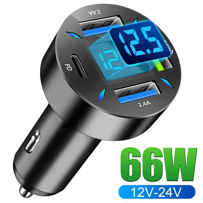 Cargador-de-coche-QC-3-0-PD-adaptador-de-encendedor-de-cigarrillos-para ...