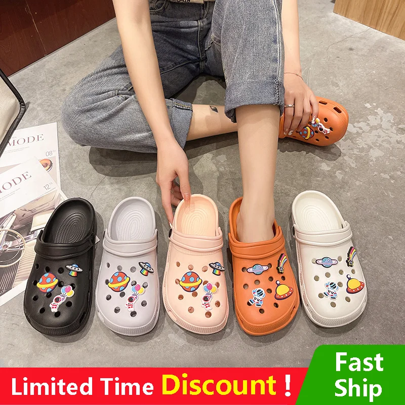 New Women Waterproof Slippers Summer Outdoor Women Slides Soft Sole ...