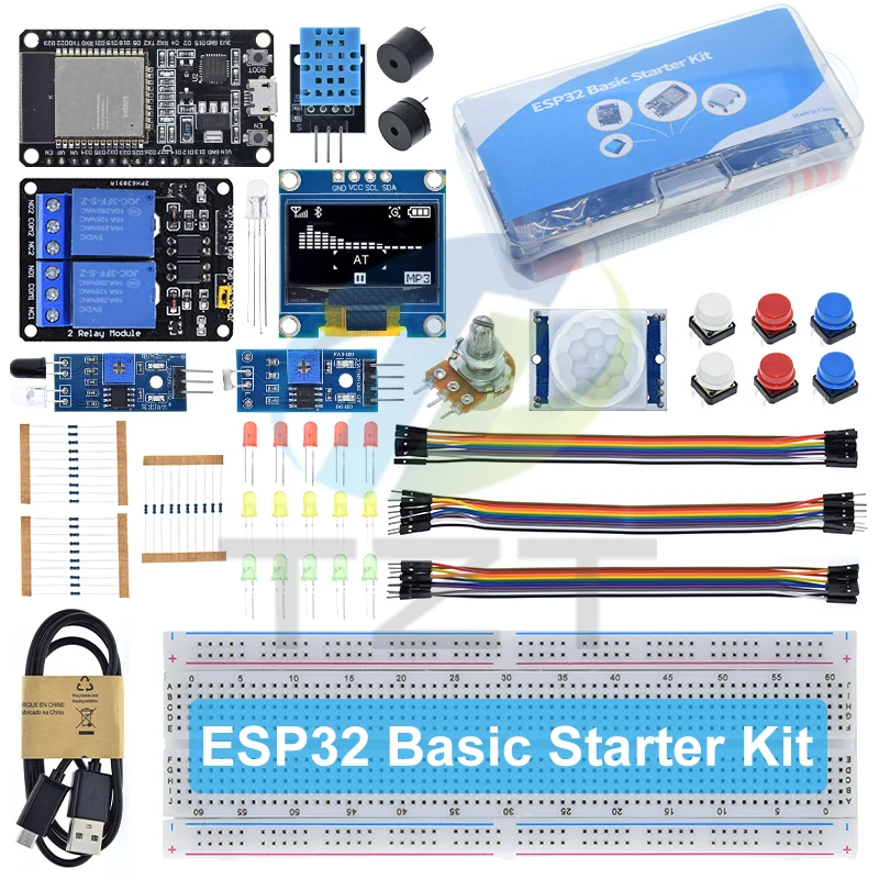Basic-Starter-Kit-for-ESP32-ESP-32S-WIFI-Development-Board-for-Arduino ...