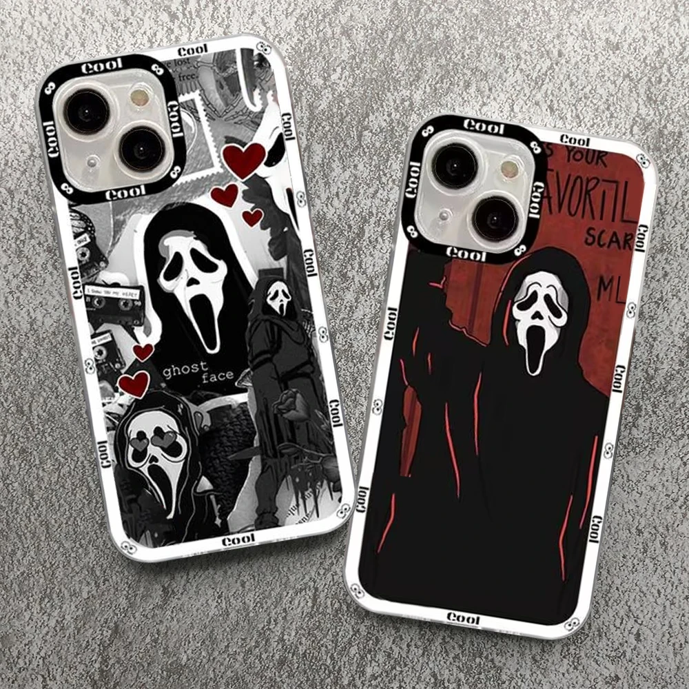 Ghostface Horror Scream Art Phone Case for iPhone 11 12 13 14 Pro Max ...