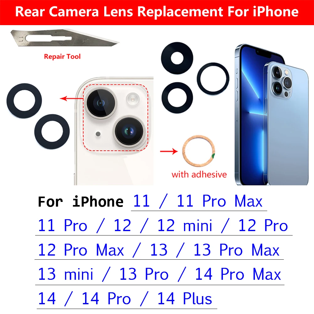 Original-Replacement-Camera-Glass-Lens-Back-Rear-Camera-Glass-Lens-With ...