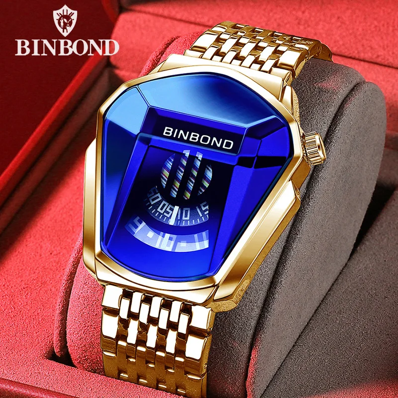 Binbond-reloj-de-cuarzo-con-dise-o-de-motocicleta-para-hombre-cron ...