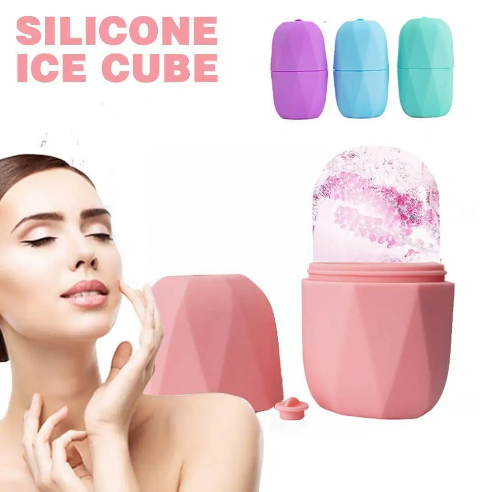 1Pc Facial Ice Cube Mold Silicone Freezing Beauty Swelling Face Oven ...