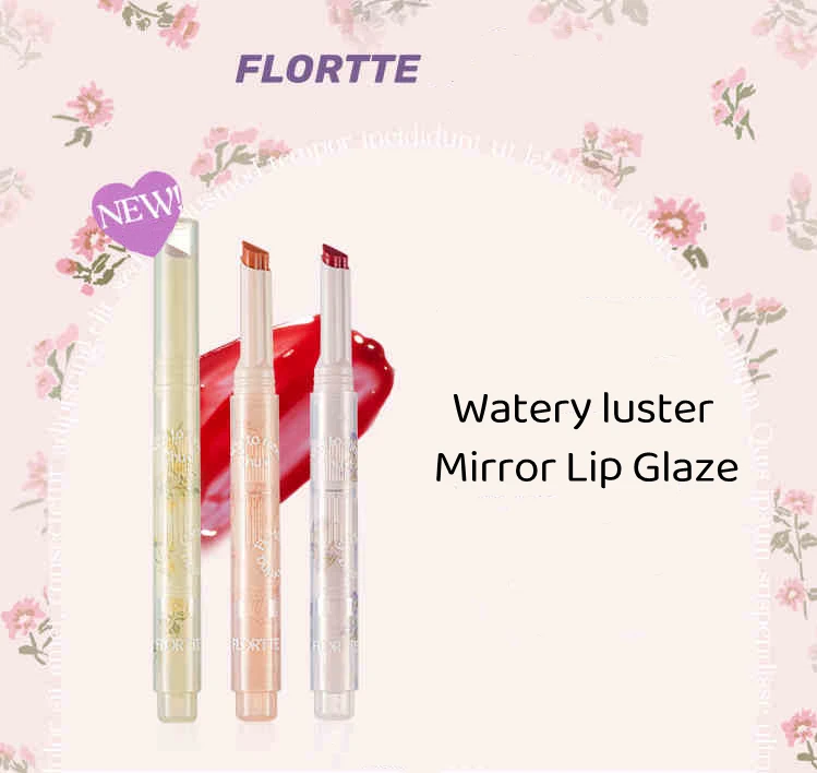 Flortte Brand First Kiss Series Love Lipstick Pen Mirror Water Light ...