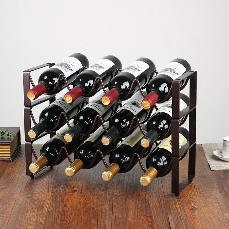 European-Style-Lron-Art-Red-Wine-Rack-Creative-Bar-Rack-Multi-Bottled ...