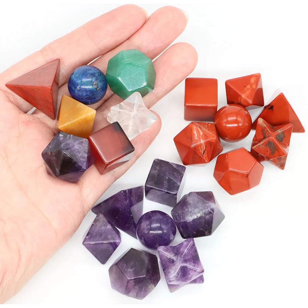 7Pcs-Platonic-Solids-Crystal-Geometry-Set-Sacred-Geometric-Stones-for ...