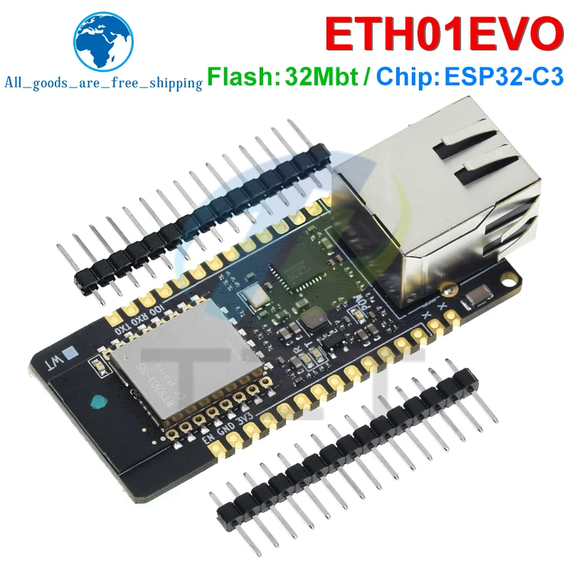 TZT-ETH01-EVO-Enlightenment-Display-ESP32-C3-module-WIFI-Bluetooth ...