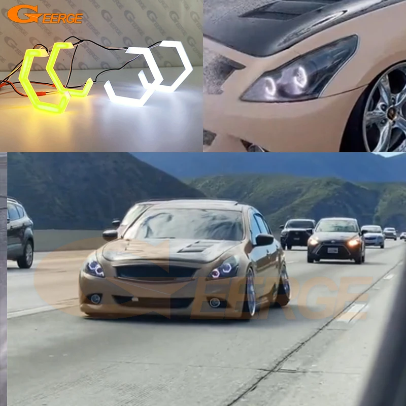 For Infiniti G25 G35 G37 Q40 Q60 V36 Ultra Bright A/w Switchback Turn Signal Cotton Hexagon Hex ...