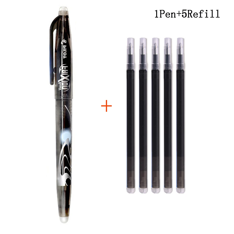 Stylo Gel effaçable Pilot 0.5mm avec jeu de recharges,tige remplaçable ...