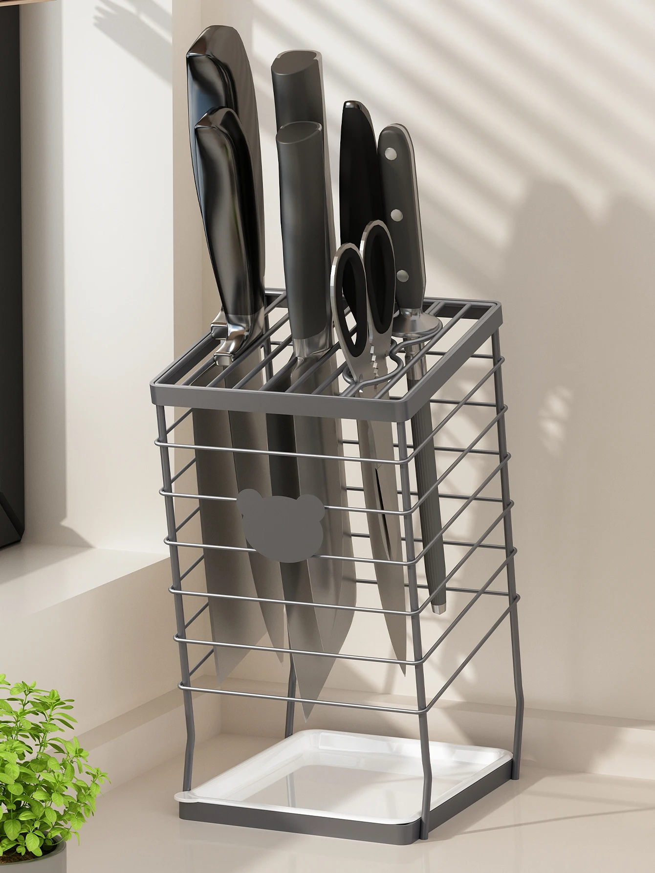 Universal-Knife-Organizer-Stainless-Steel-Kitchen-Drainage-Vegetable ...