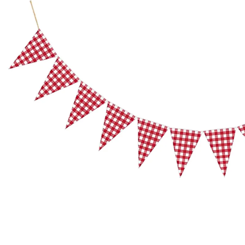 Red And White Checkered Banner