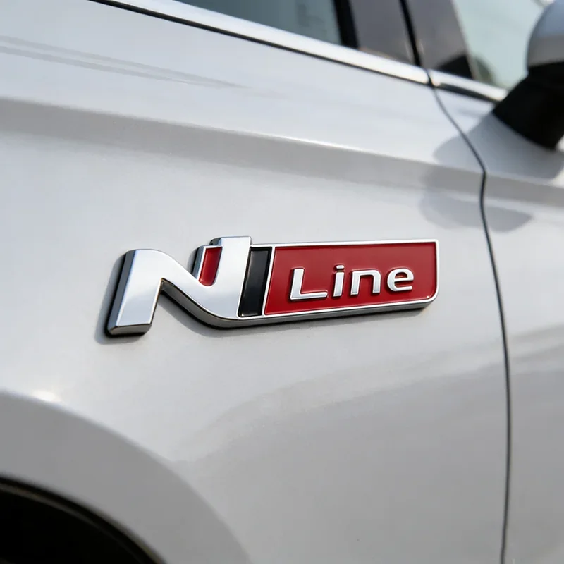 Car Styling for N LINE NLINE Emblem Fender Rear Decal Badge Sticker ...