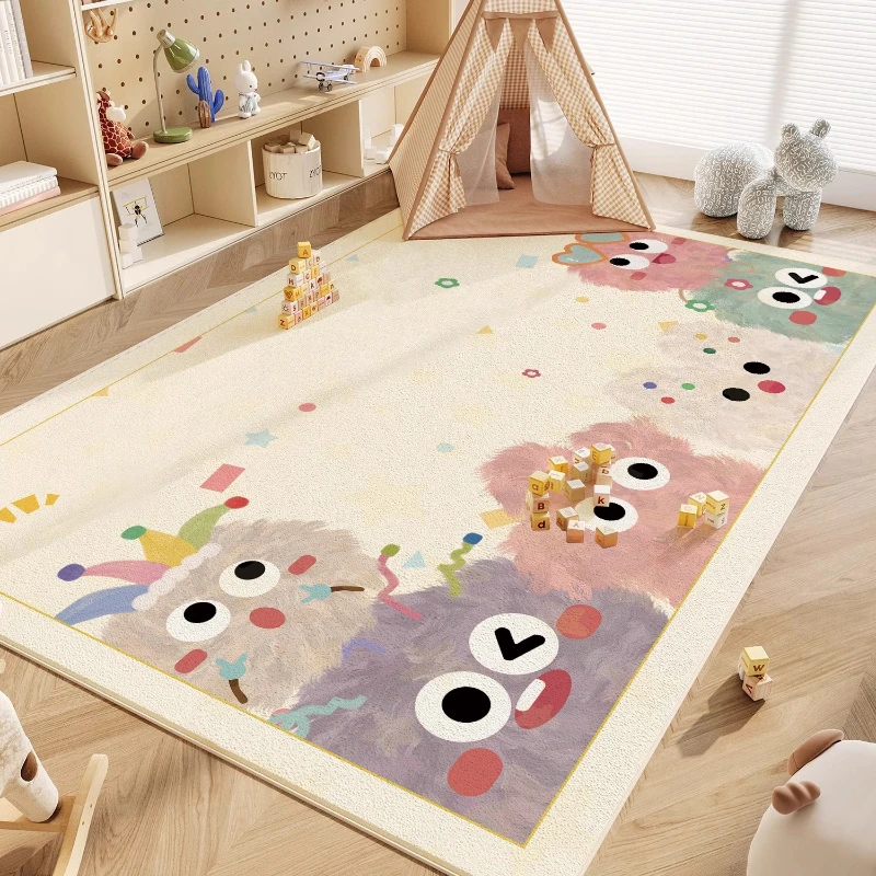 Modern Minimalist Carpets for Living Room Cute Cartoon Bedroom Decor ...