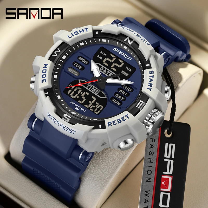 SANDA-Brand-G-Style-Military-Watch-Men-Digital-Shock-Sports-Watches-For ...