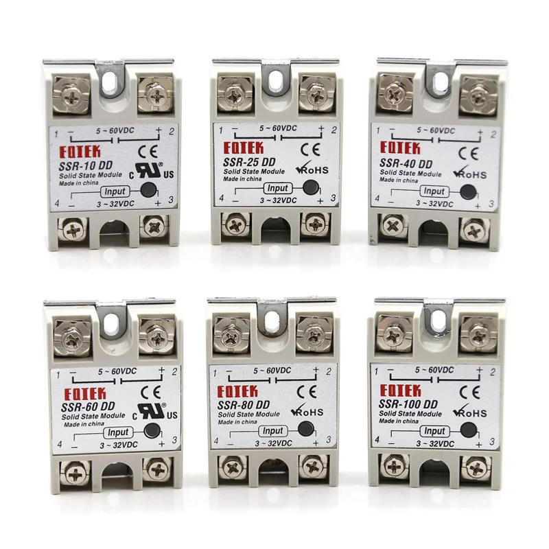 High Quality Single Phase Solid State Relay SSR 10-100DD DC Control DC ...