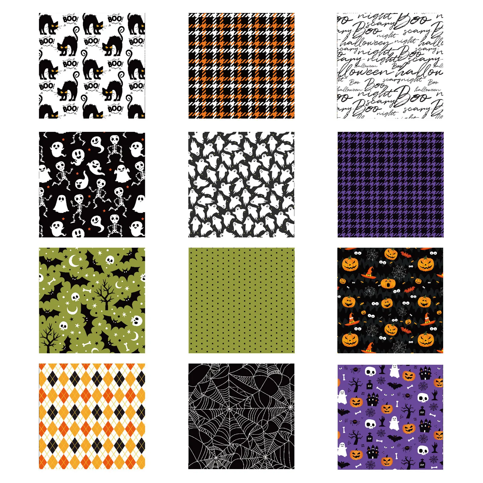 Halloween Scrapbook Paper Patterns