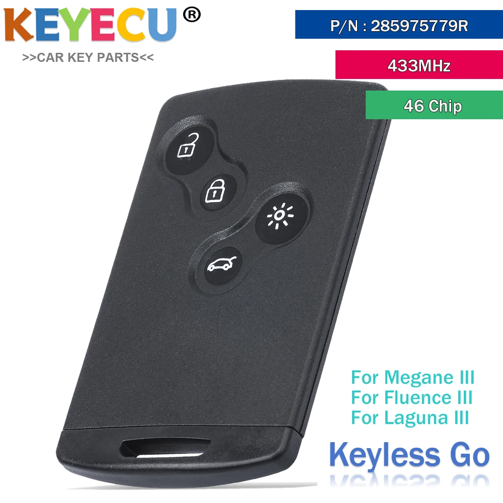 KEYECU-Hands-Free-285975779R-Keyless-Smart-Car-Key-433MHz-For-2009-2015 ...